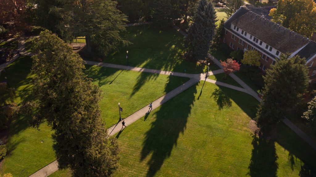 Linfield College aerial shot - LINFIELD NEWS